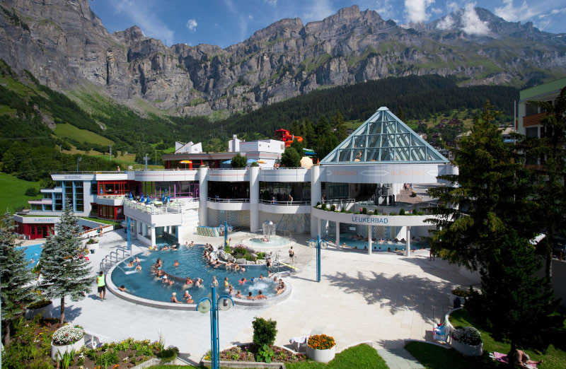 Leukerbad (Loèche-les-Bains) Day Spa Resorts in the Valais Swiss Alps