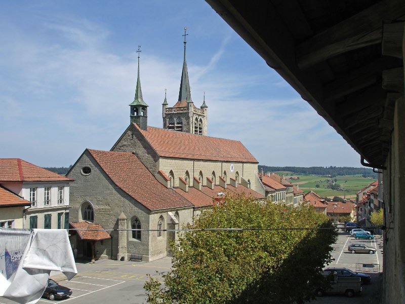 The Swiss Stained Glass and Art Museum in Romont - Lake Geneva Switzerland