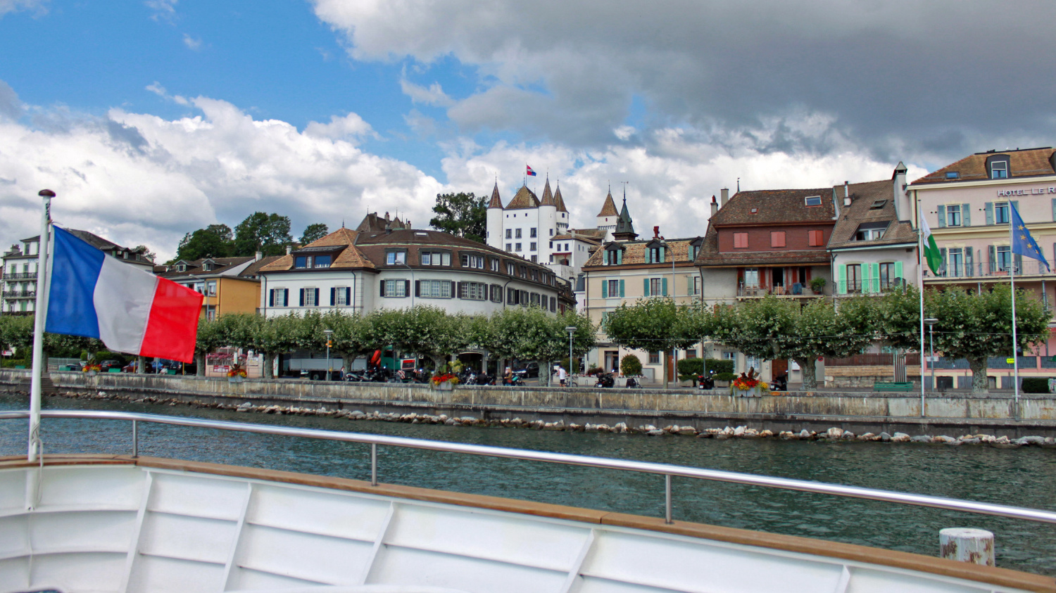 Photos of Nyon Town and Castle on Lake Geneva in Switzerland